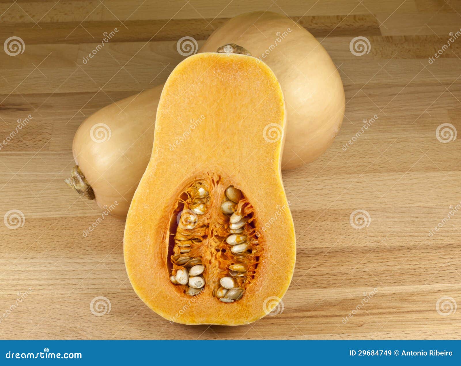 Butternut Pumpkin stock image. Image of shaped, crosssection - 29684749