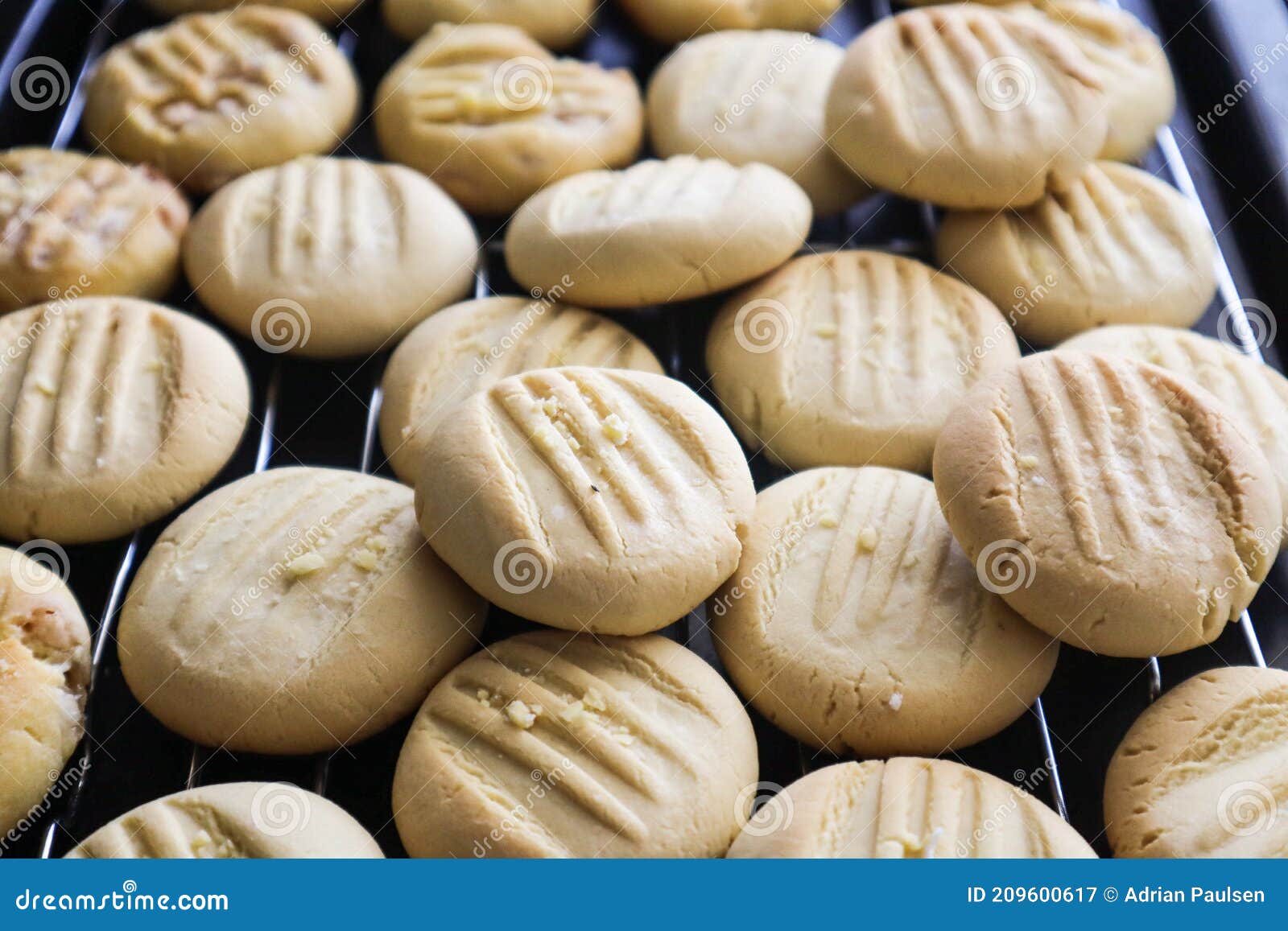 Butterscotch Biscuits on a Cooling Rack Stock Image - Image of fresh ...