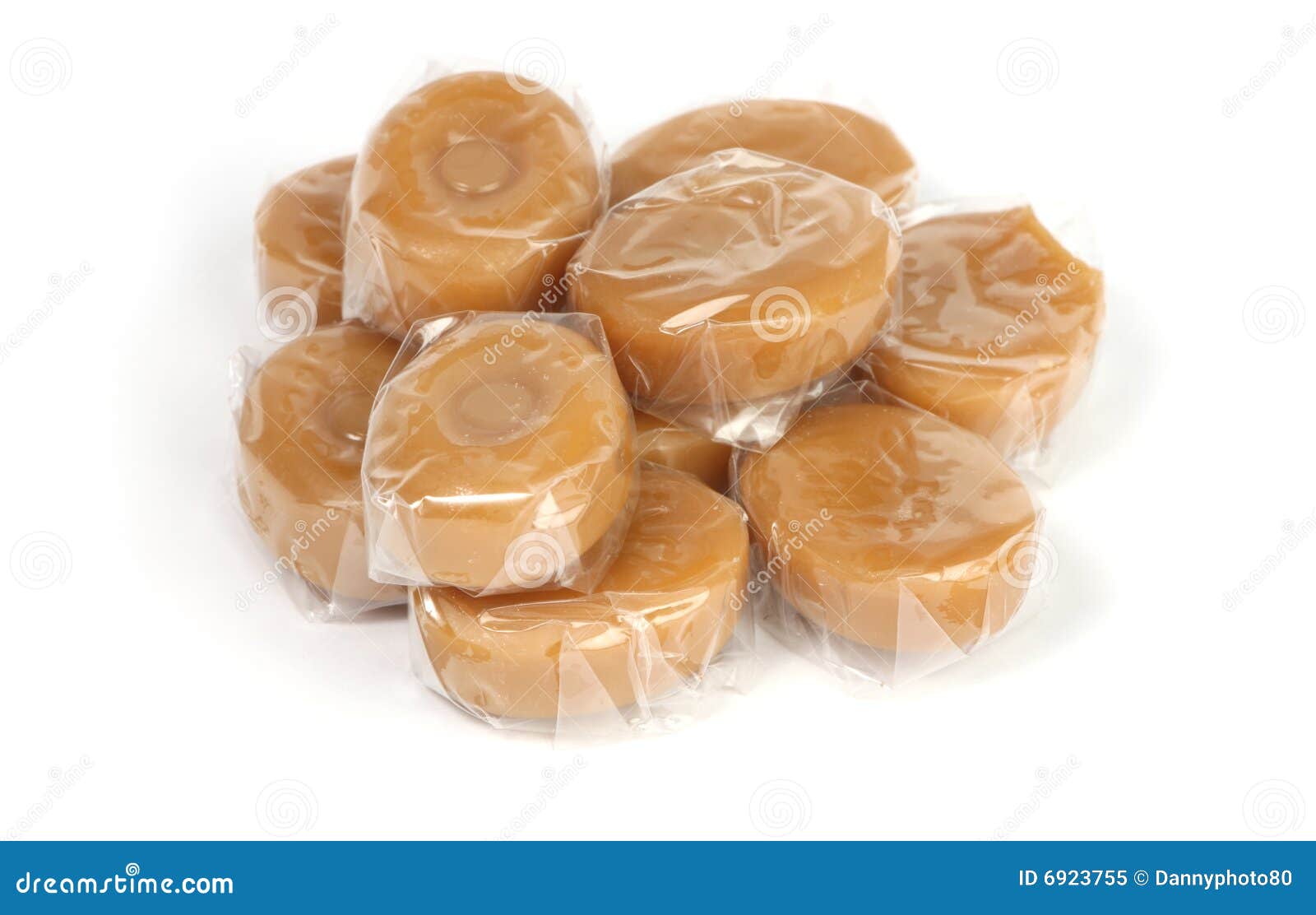 Butterscotch candy stock image. Image of snack, plastic - 6923755