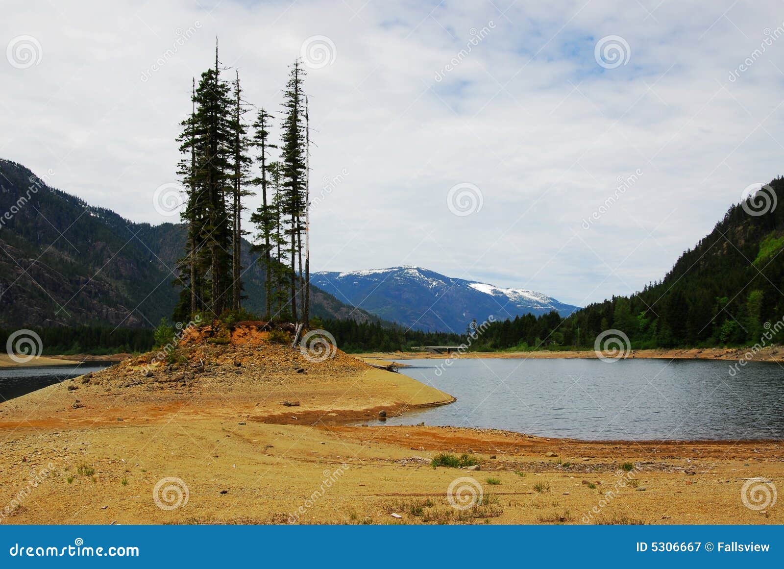 Buttle lake shore stock image. Image of scenery, outdoor - 5306667