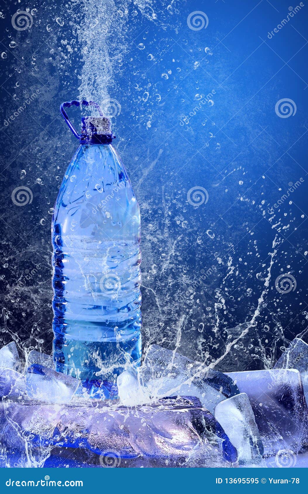 Buttle of water stock image. Image of refreshment, cocktail - 13695595