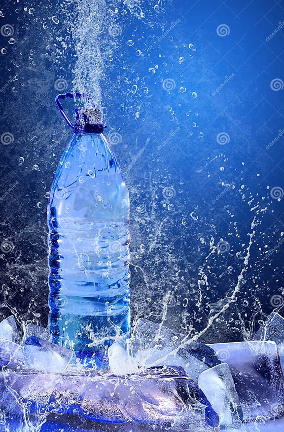 Buttle of water stock image. Image of refreshment, cocktail - 13695595