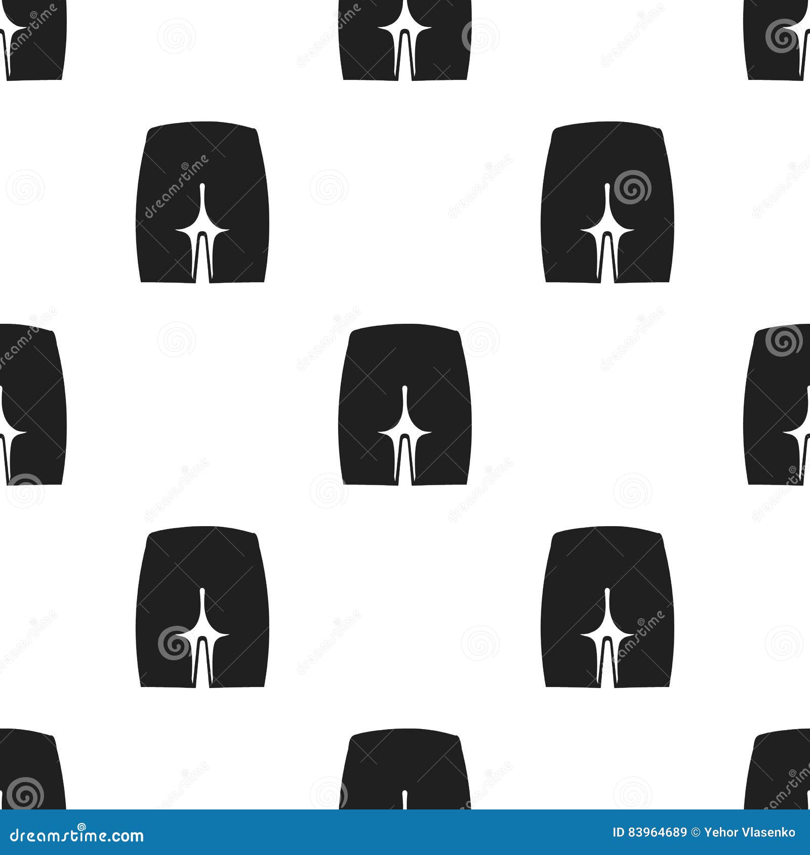 Buttocks Icon in Black Style Isolated on White Background. Part of Body ...