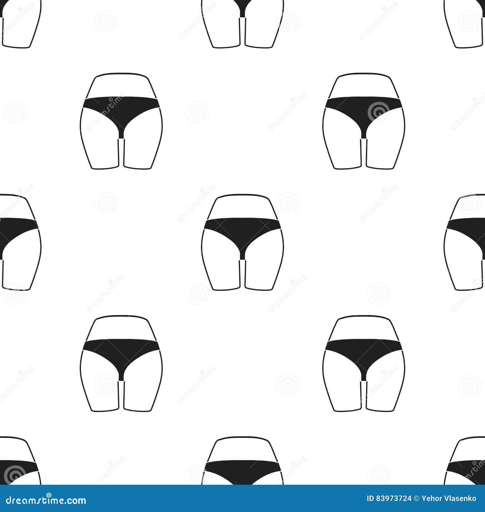 Buttocks Icon in Black Style Isolated on White Background. Part of Body ...