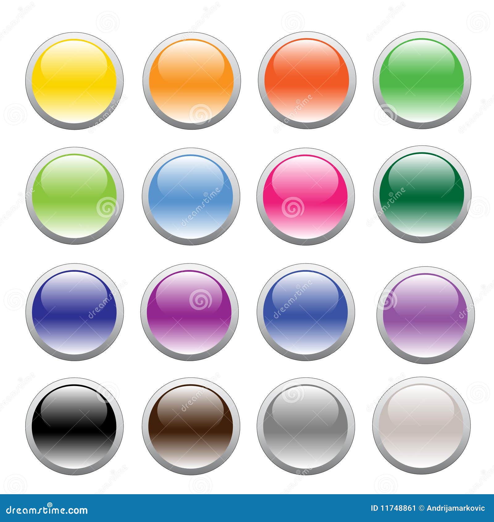 Button stock vector. Illustration of picto, commerce - 11748861