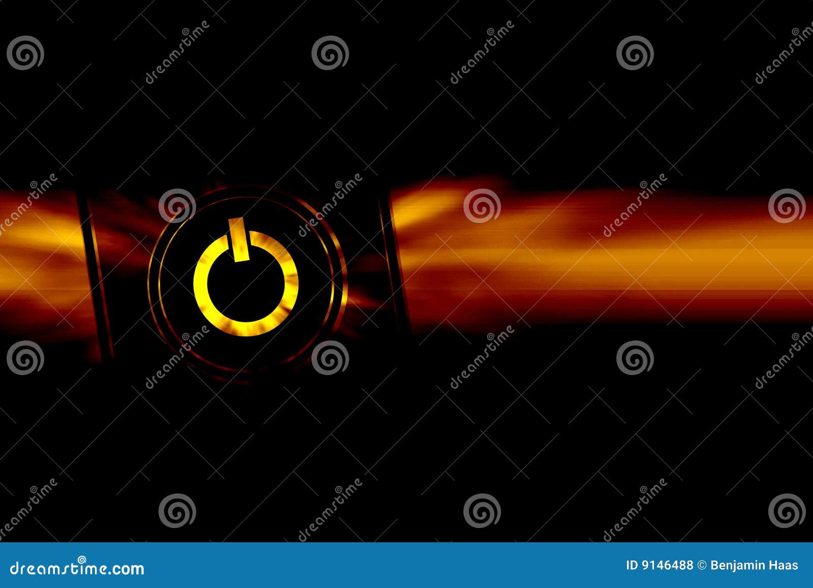 On Button stock illustration. Illustration of frequence - 9146488