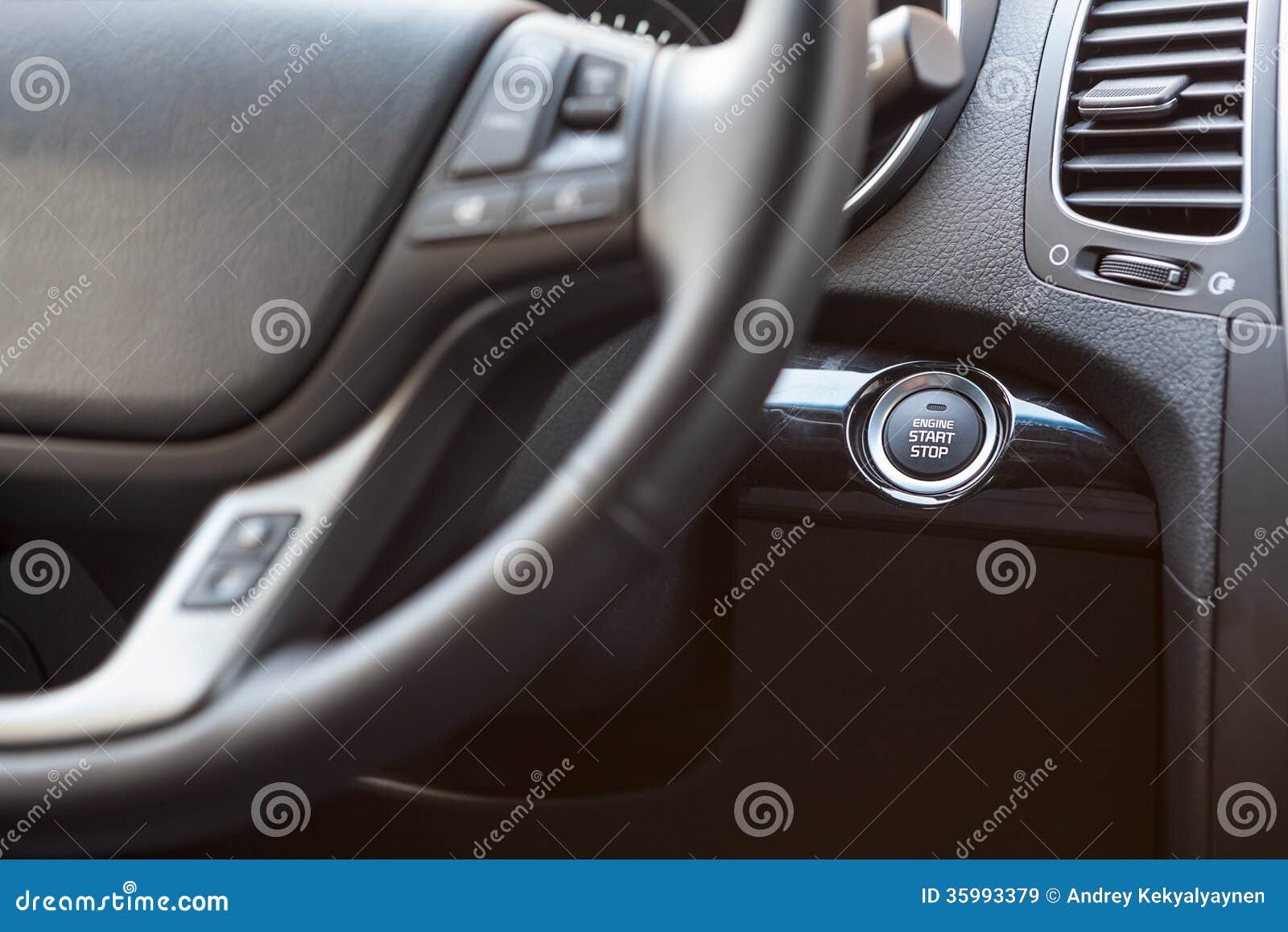 Button of Automatic Start and Stop Engine Car Stock Image - Image of ...