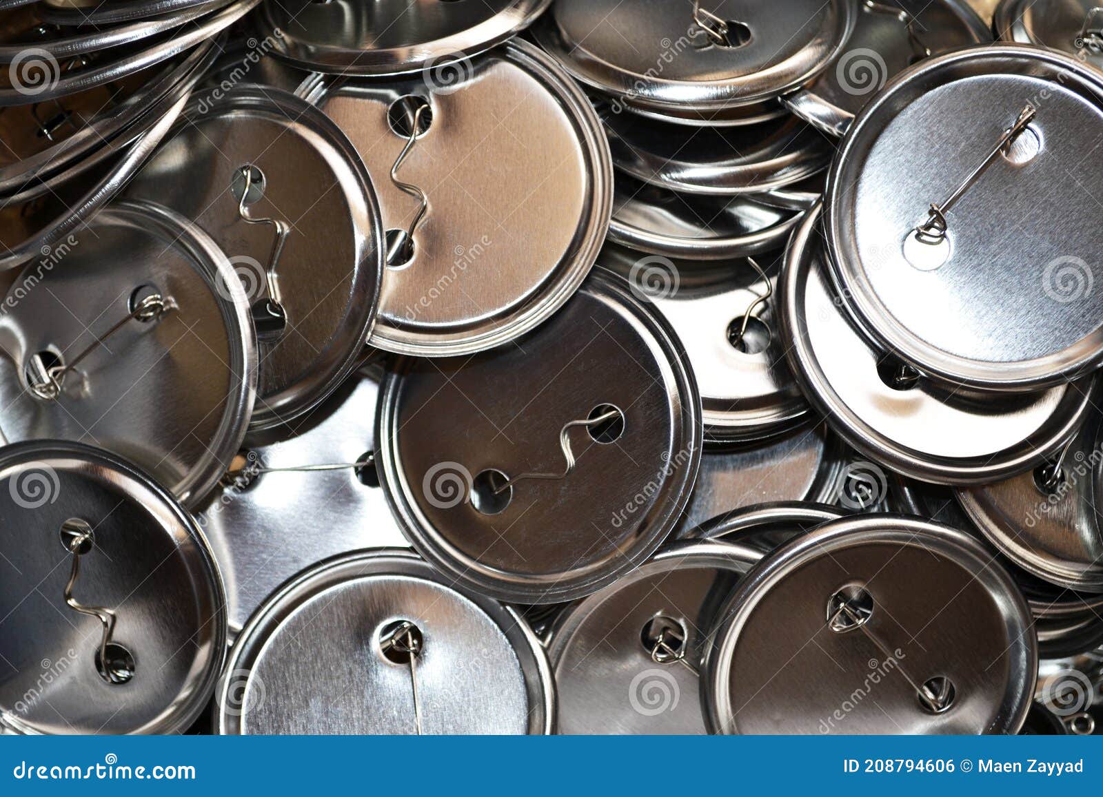 Button Badges Back Parts stock photo. Image of buttons - 208794606