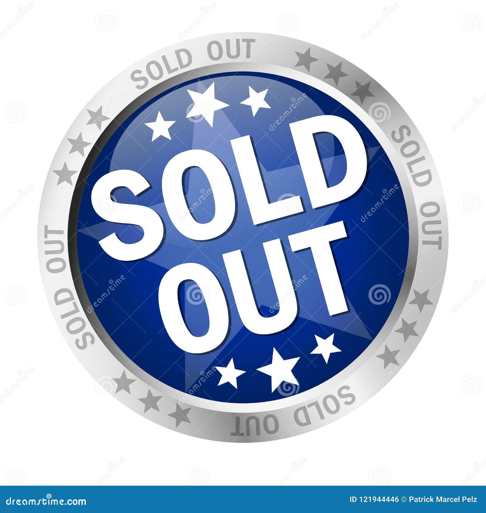 Button with Banner Sold Out Stock Vector - Illustration of online ...