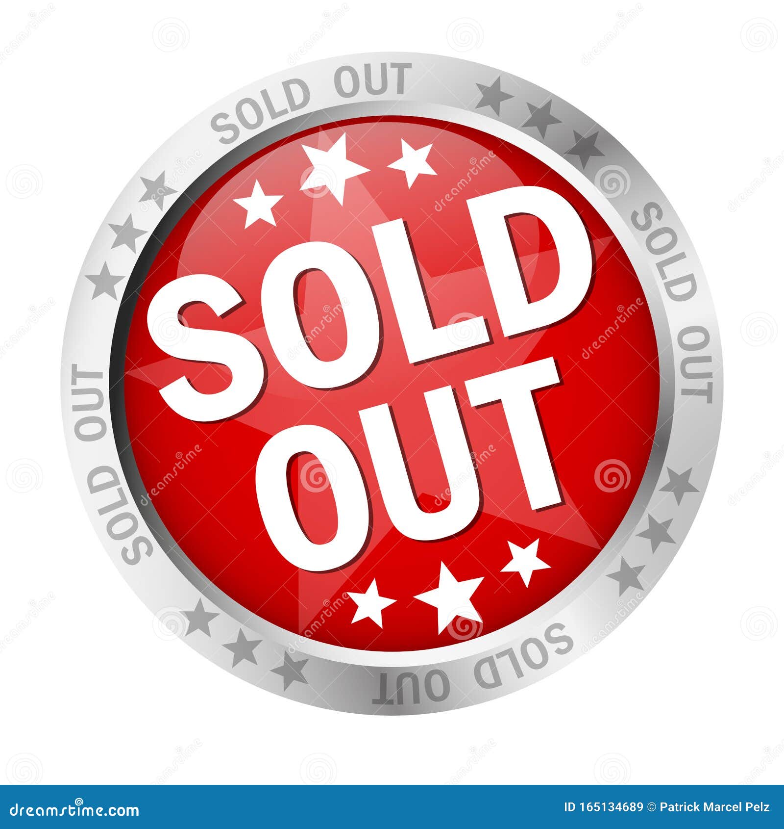 Button with Banner Sold Out Stock Vector - Illustration of symbol ...