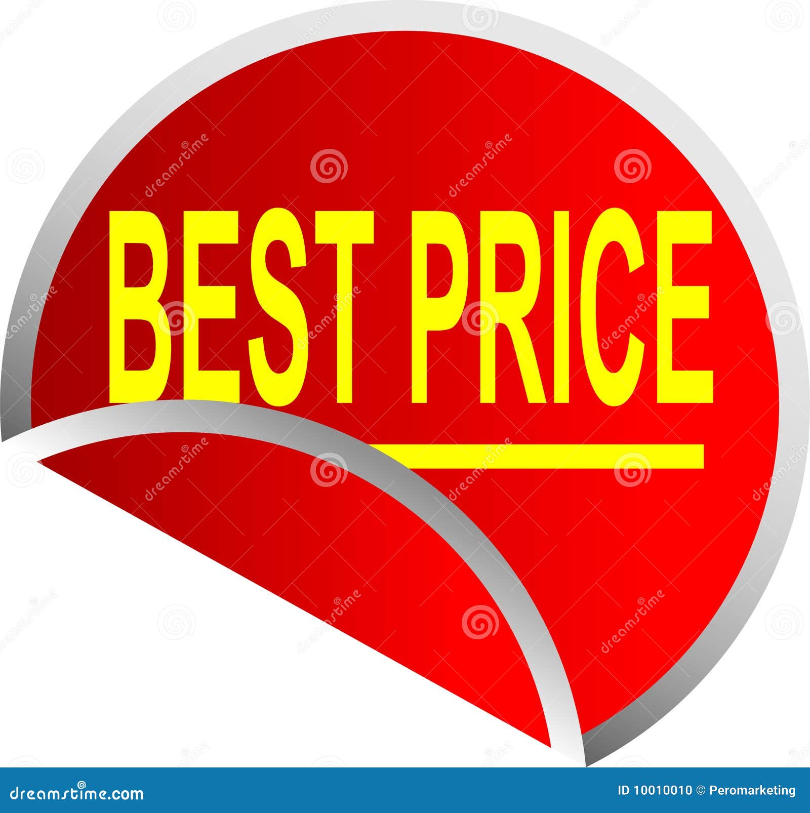 Button Best Price stock vector. Illustration of white - 10010010