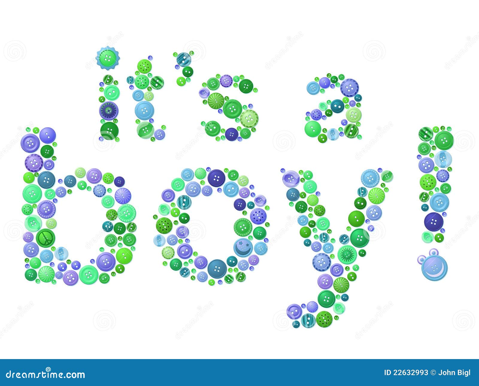 Button Birth Announcment for Boys Stock Vector - Illustration of child ...