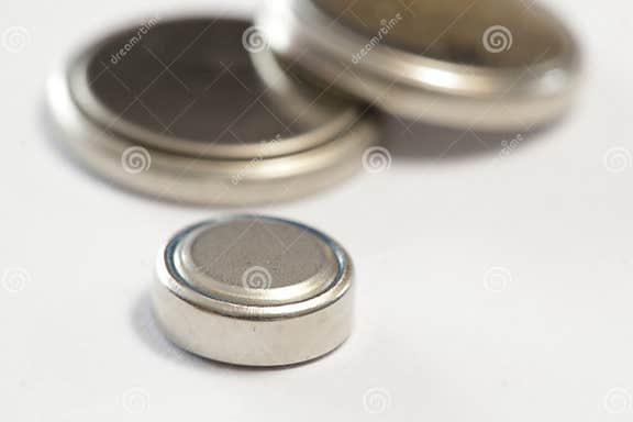 Button cell stock photo. Image of accessory, button, electricity - 21891626