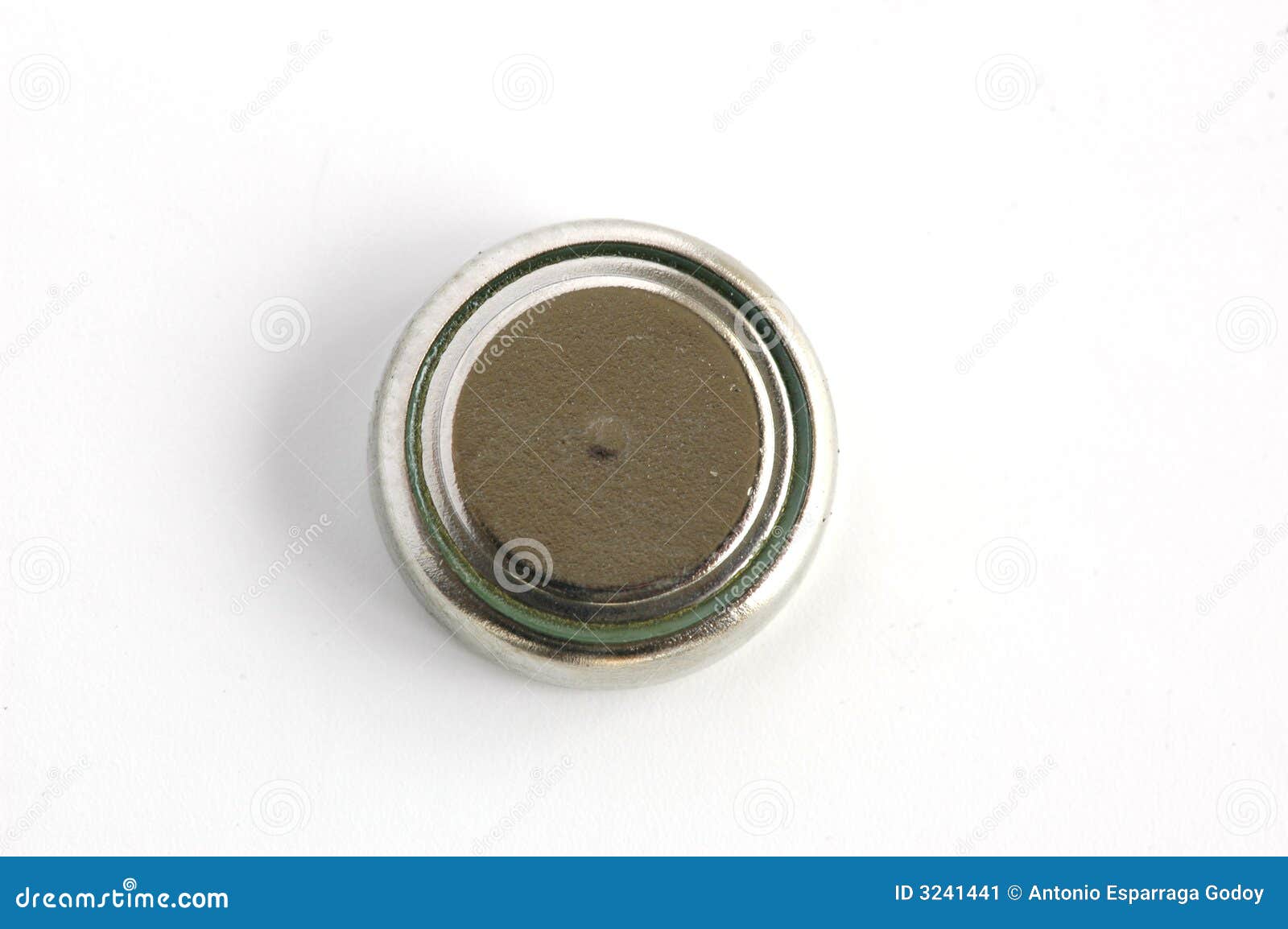 Button cell stock image. Image of negative, battery, button - 3241441