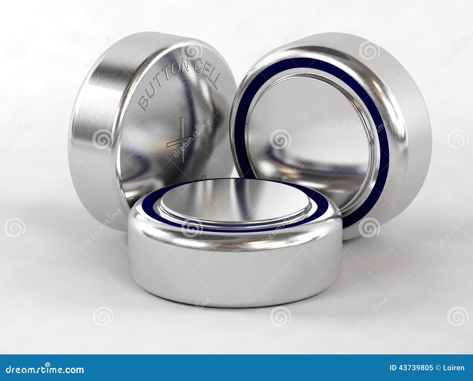 Button cell batteries stock image. Image of object, button - 43739805
