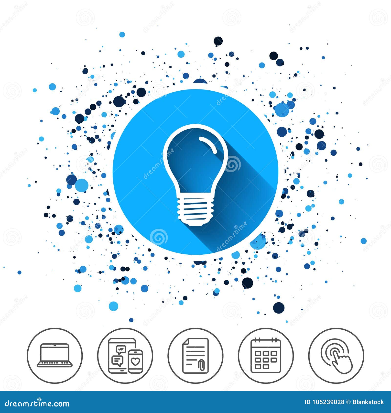 Light Bulb Icon. Lamp E27 Socket Symbol Stock Vector - Illustration of ...