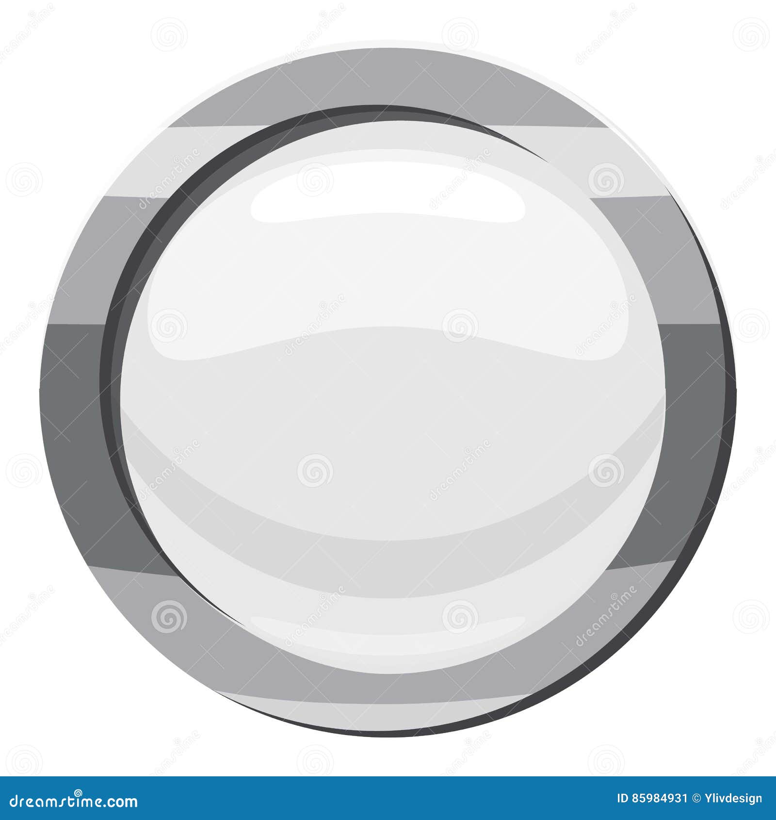 Button Click Icon, Cartoon Style Stock Vector - Illustration of button ...