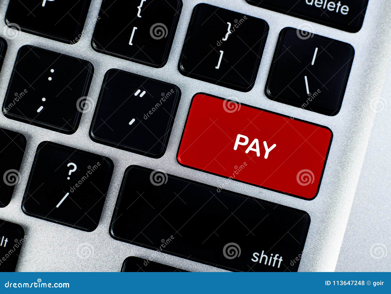 Pay concept button stock photo. Image of keyboard, closeup - 113647248