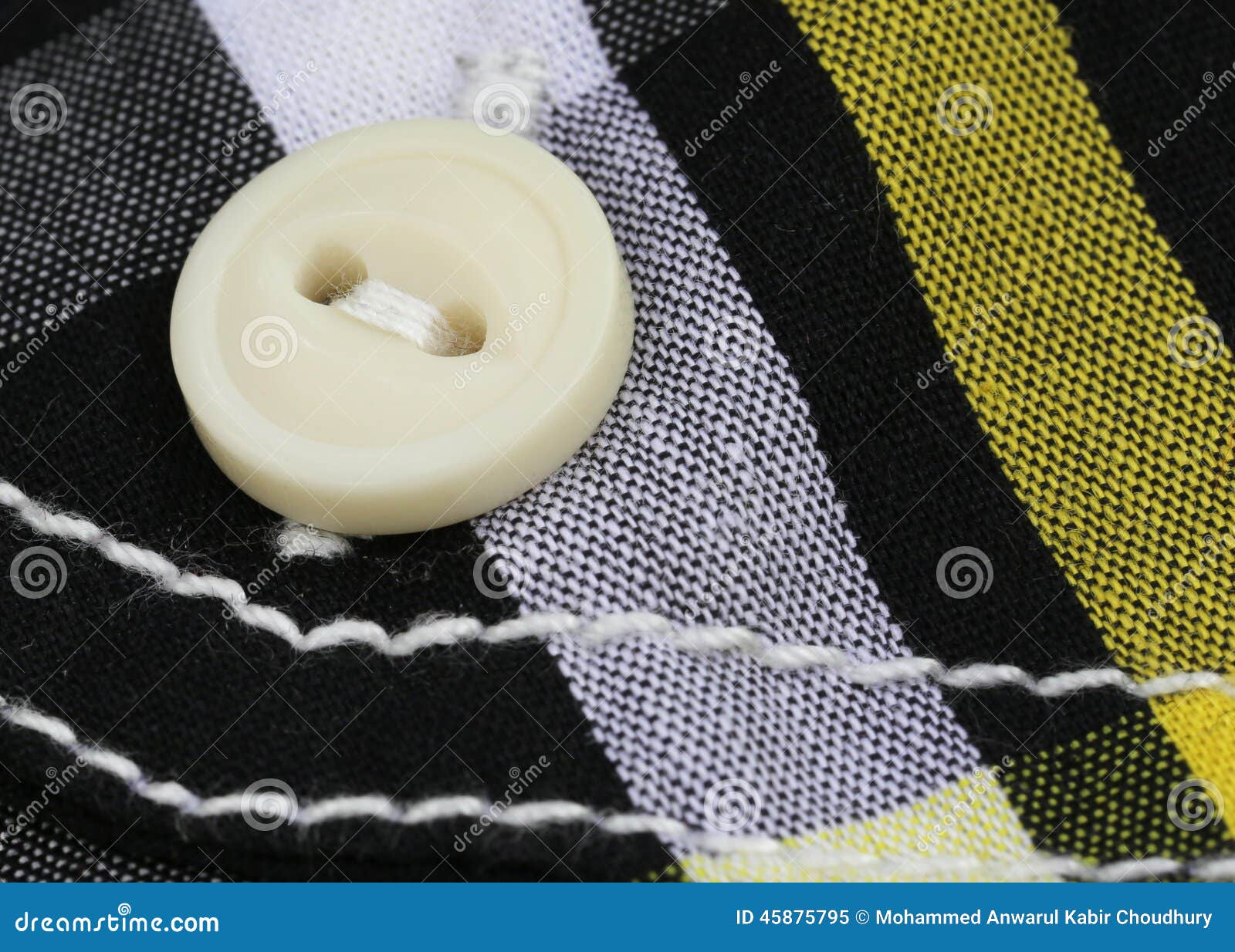 Button on a cloth stock image. Image of cloth, craft - 45875795
