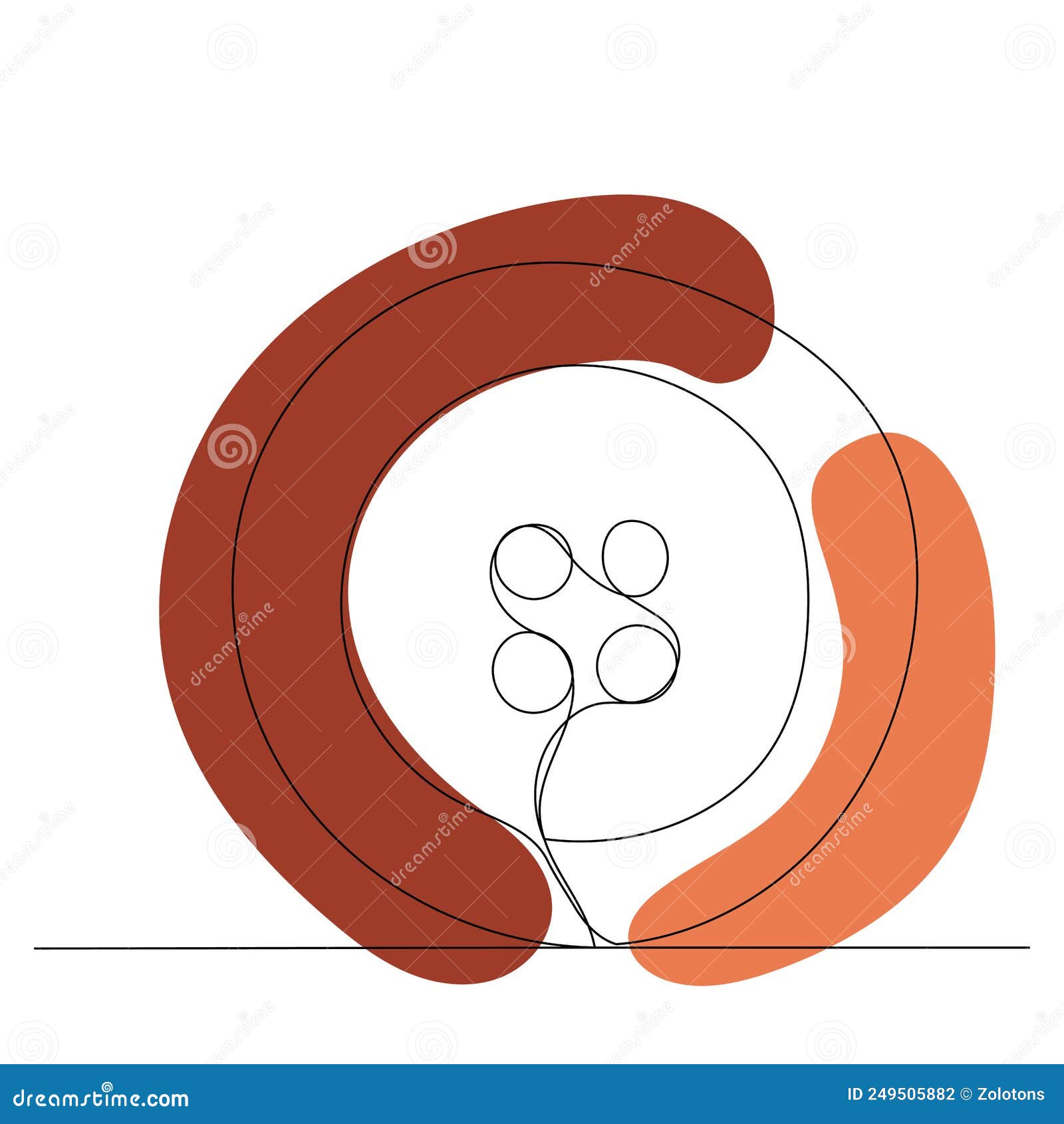 Button for Clothes One Continuous Line Drawing Stock Vector ...