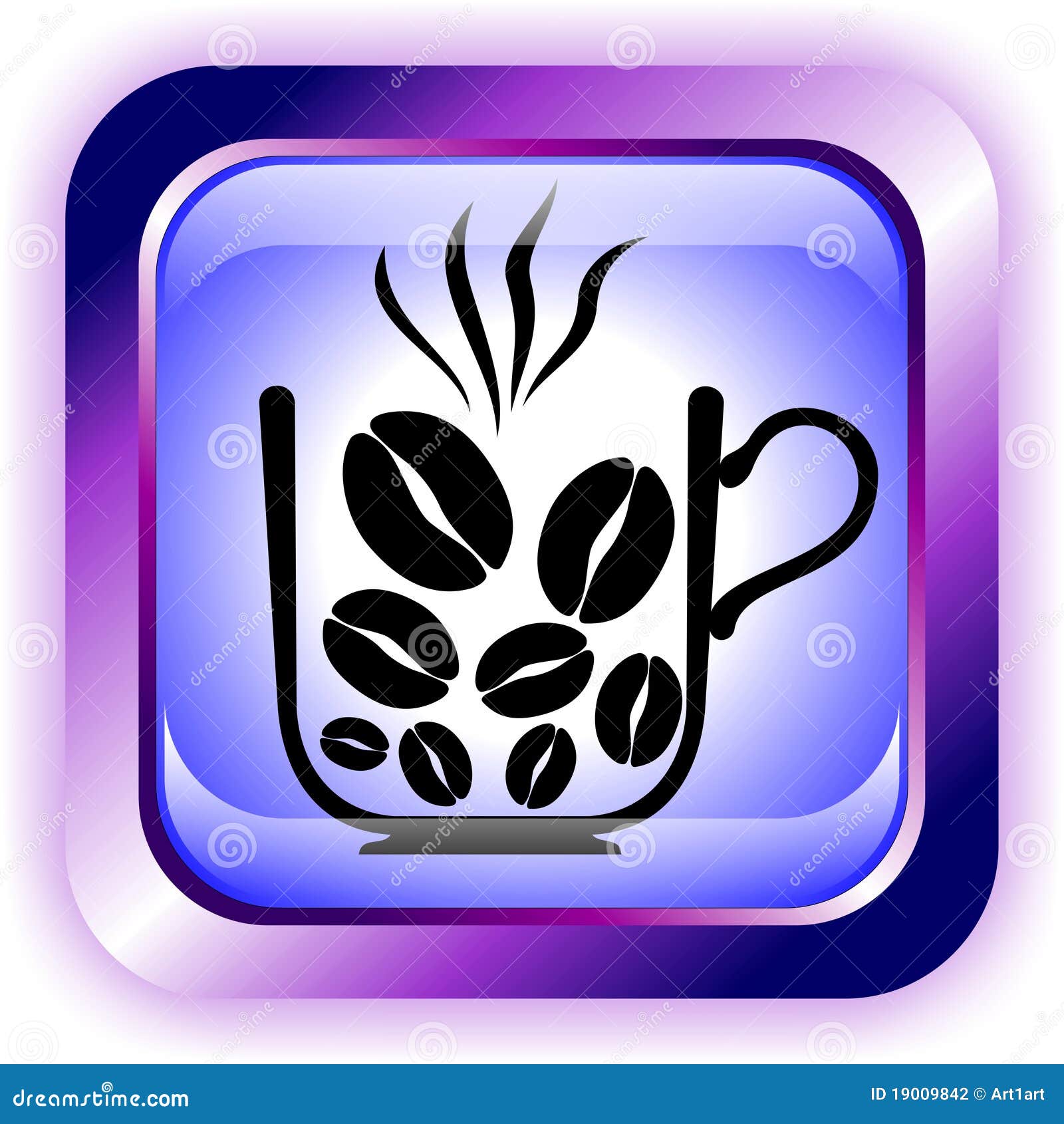 Button Coffee Royalty-Free Stock Photo | CartoonDealer.com #19009911