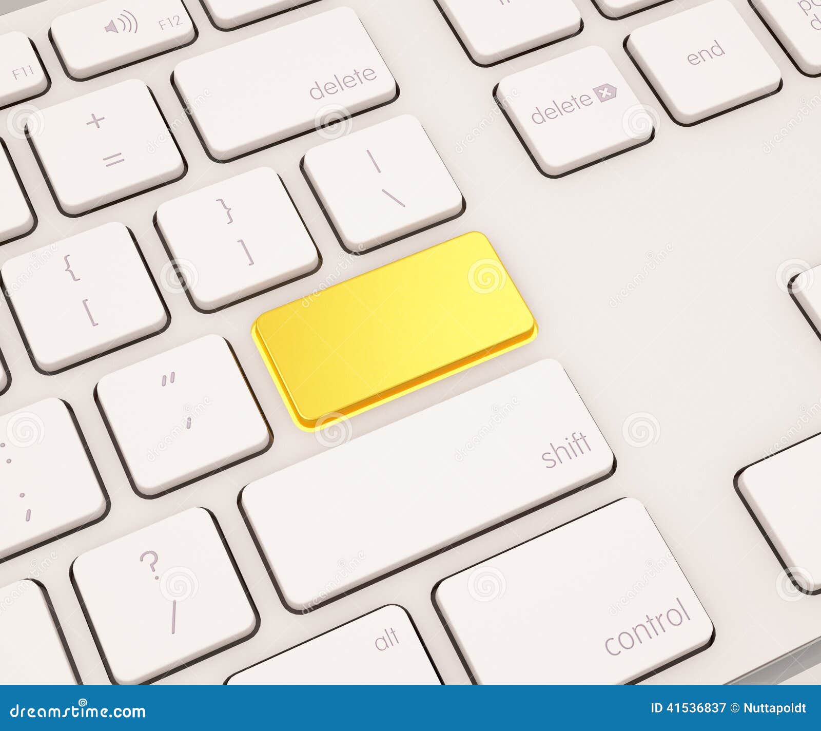 Button on Computer Keyboard Stock Illustration - Illustration of macro ...