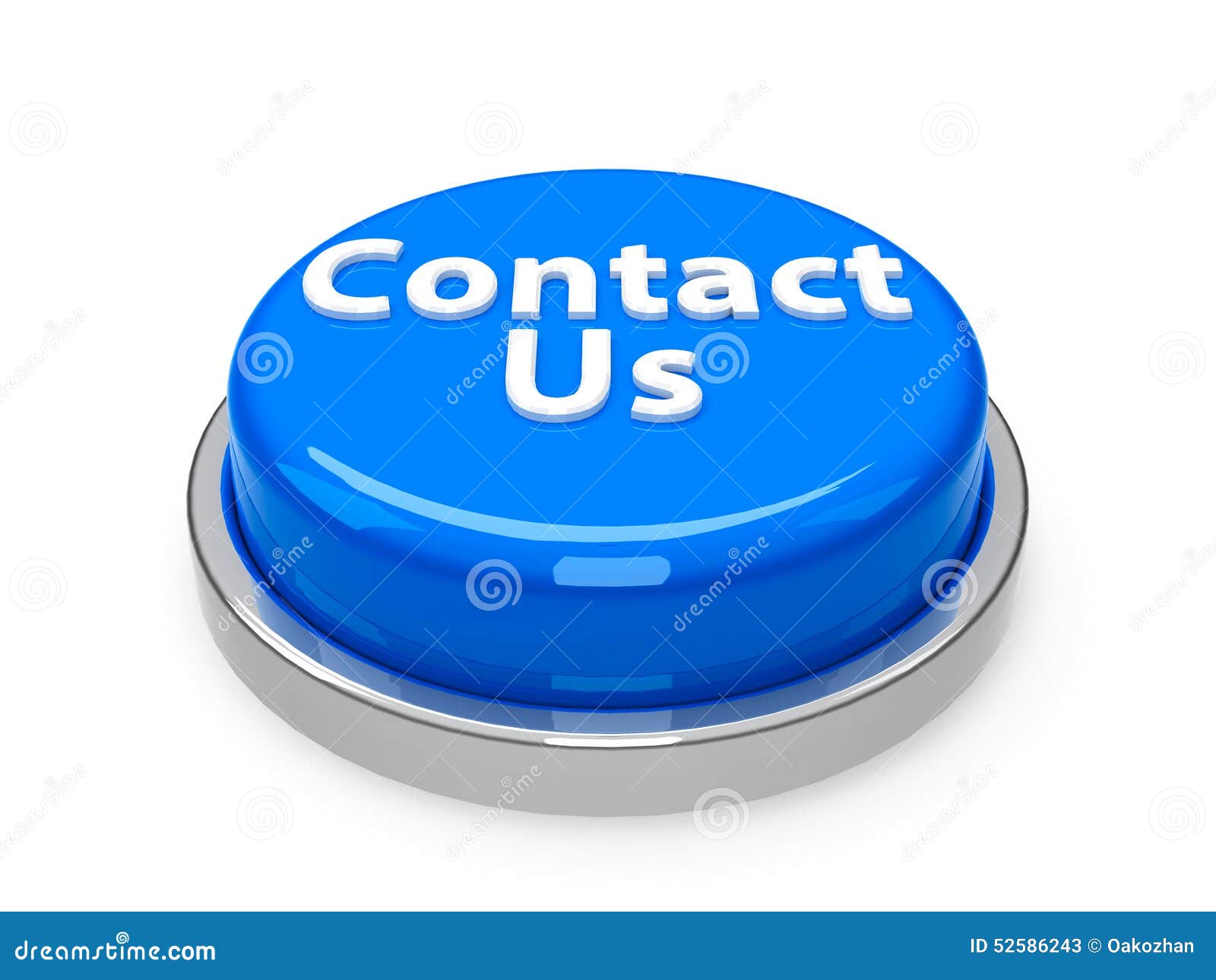 Button Contact Us stock illustration. Illustration of metal - 52586243