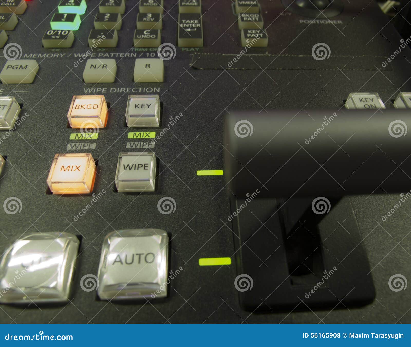 Button on the Control Panel Television Equipment Stock Photo - Image of ...