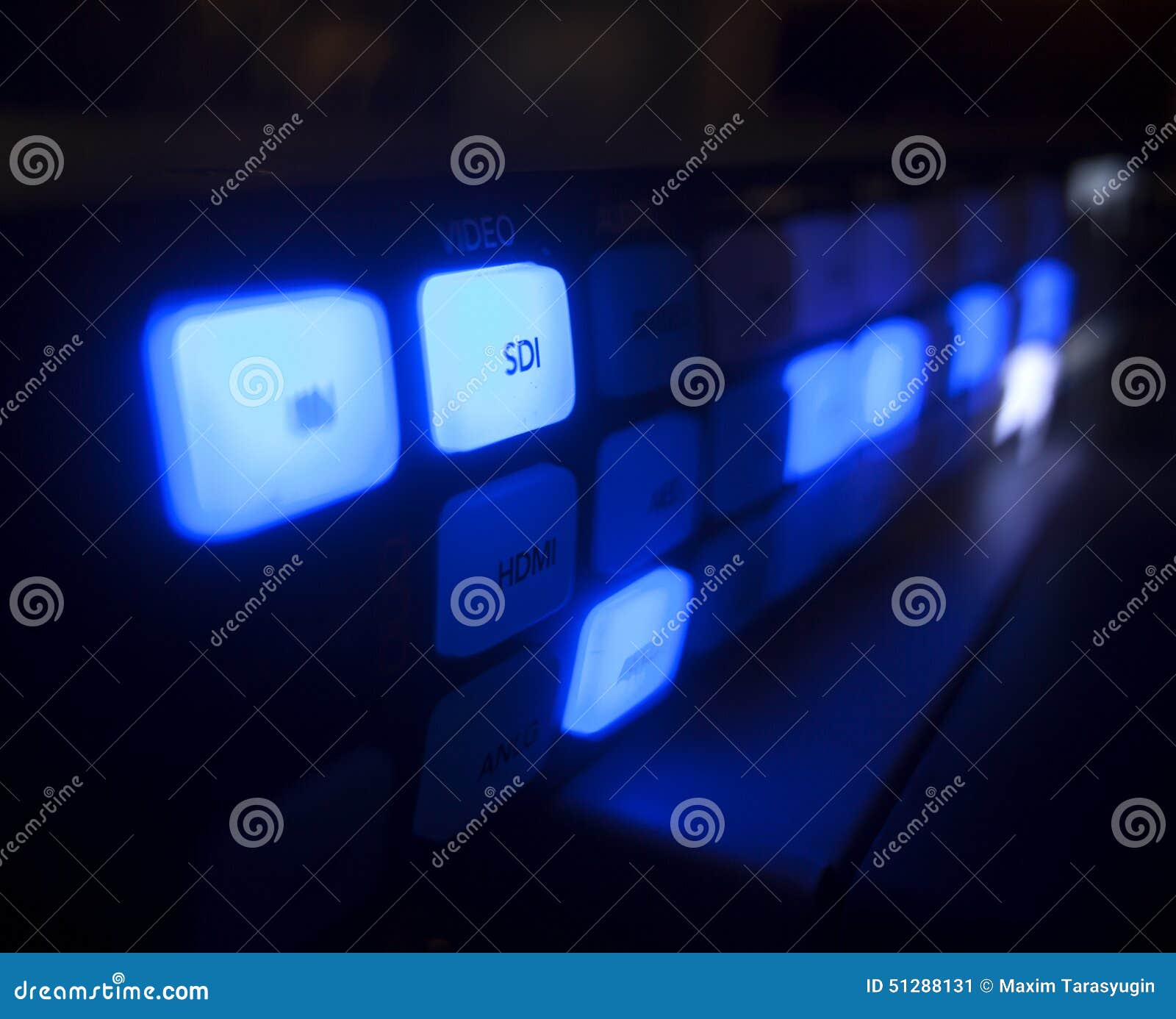 Button on the Control Panel Television Equipment Stock Image - Image of ...
