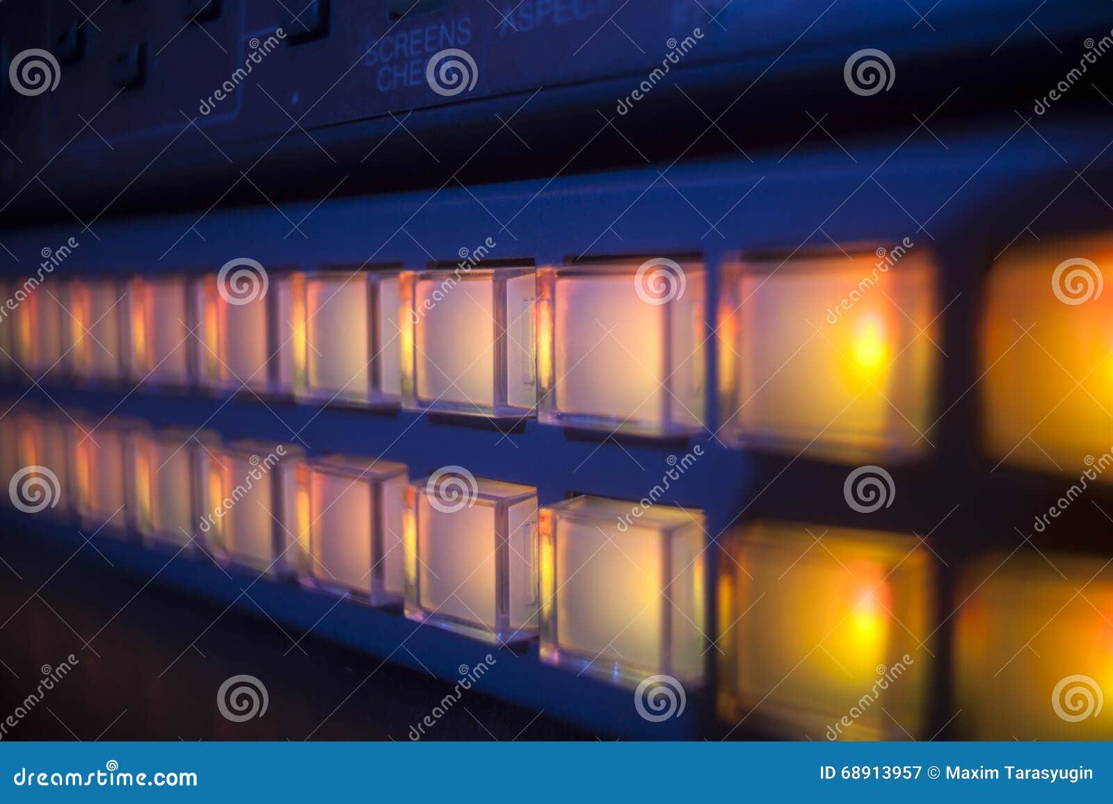Button on the Control Panel Stock Image - Image of news, buttons: 68913957