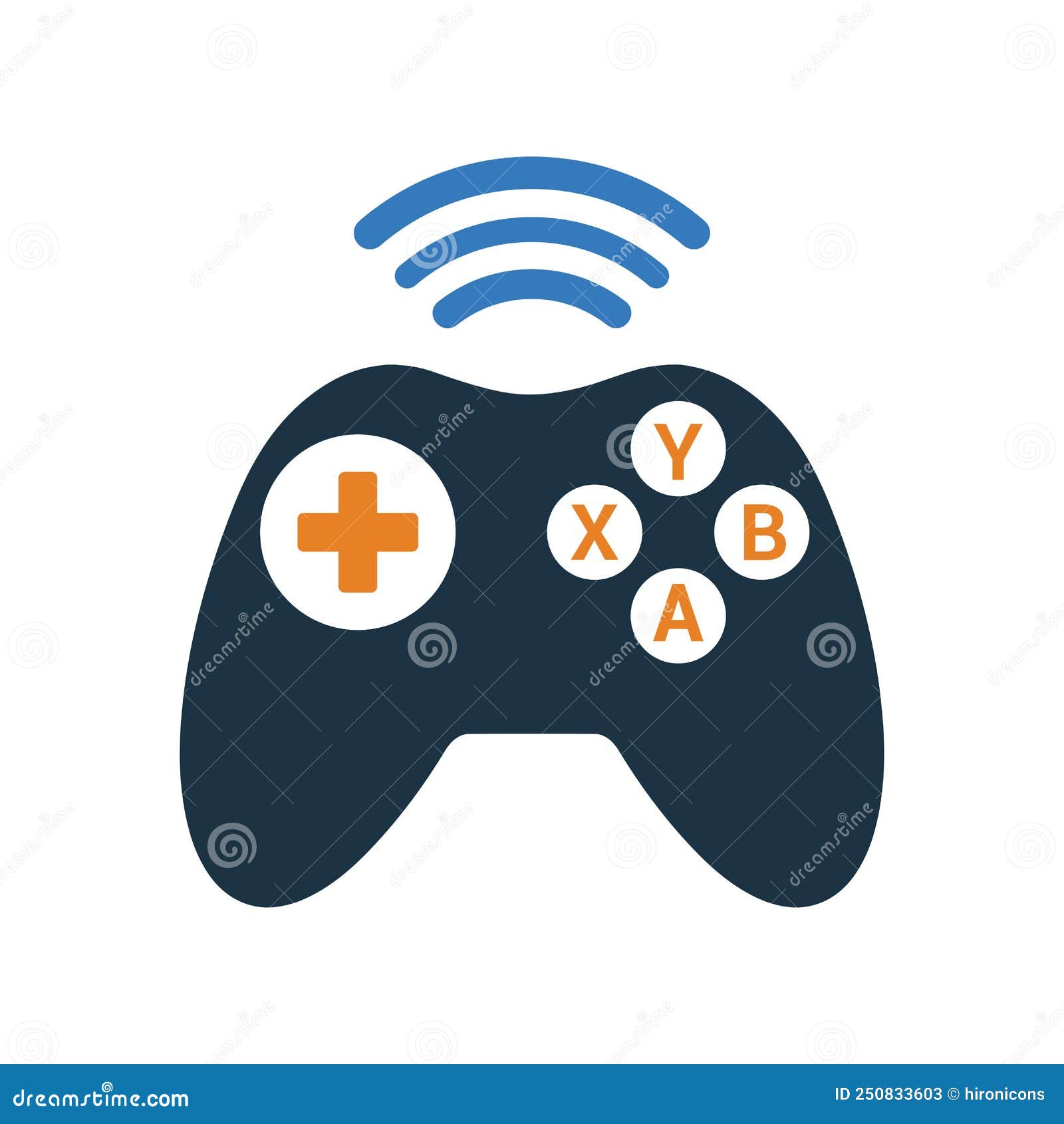Button, Controller, Gamepad Icon. Simple Editable Vector Graphics Stock Vector - Illustration of ...
