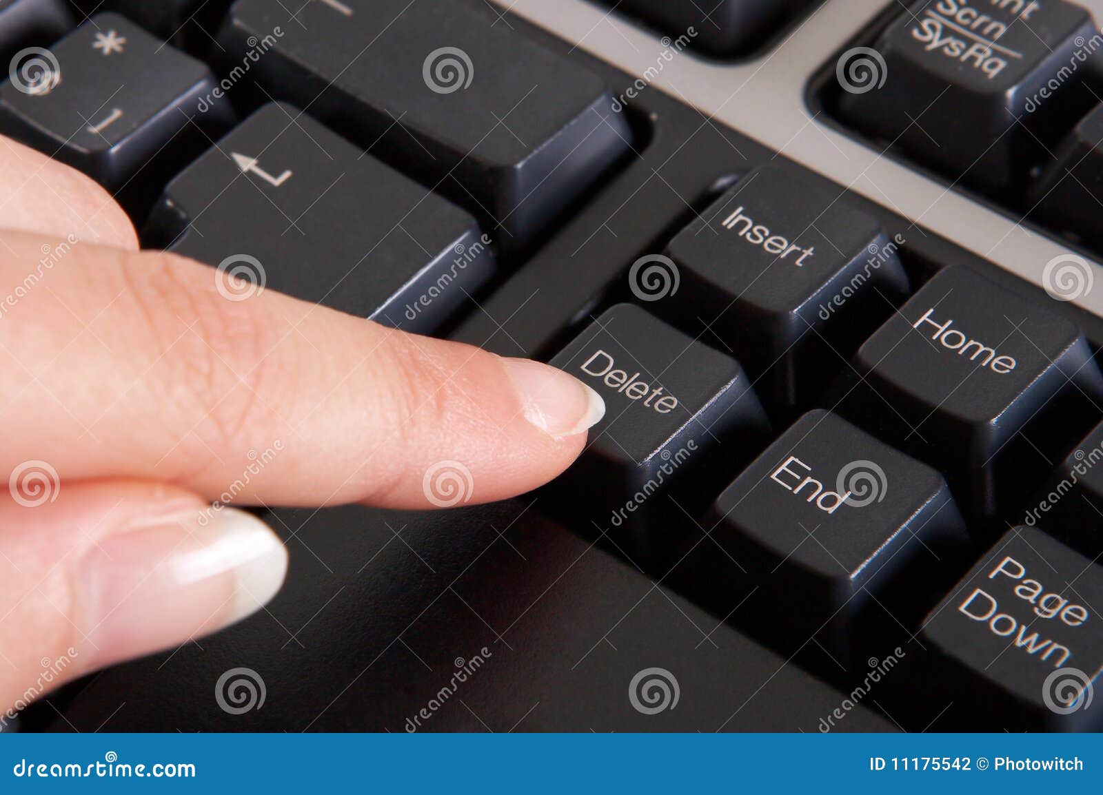 Button Delete stock photo. Image of communication, delete - 11175542