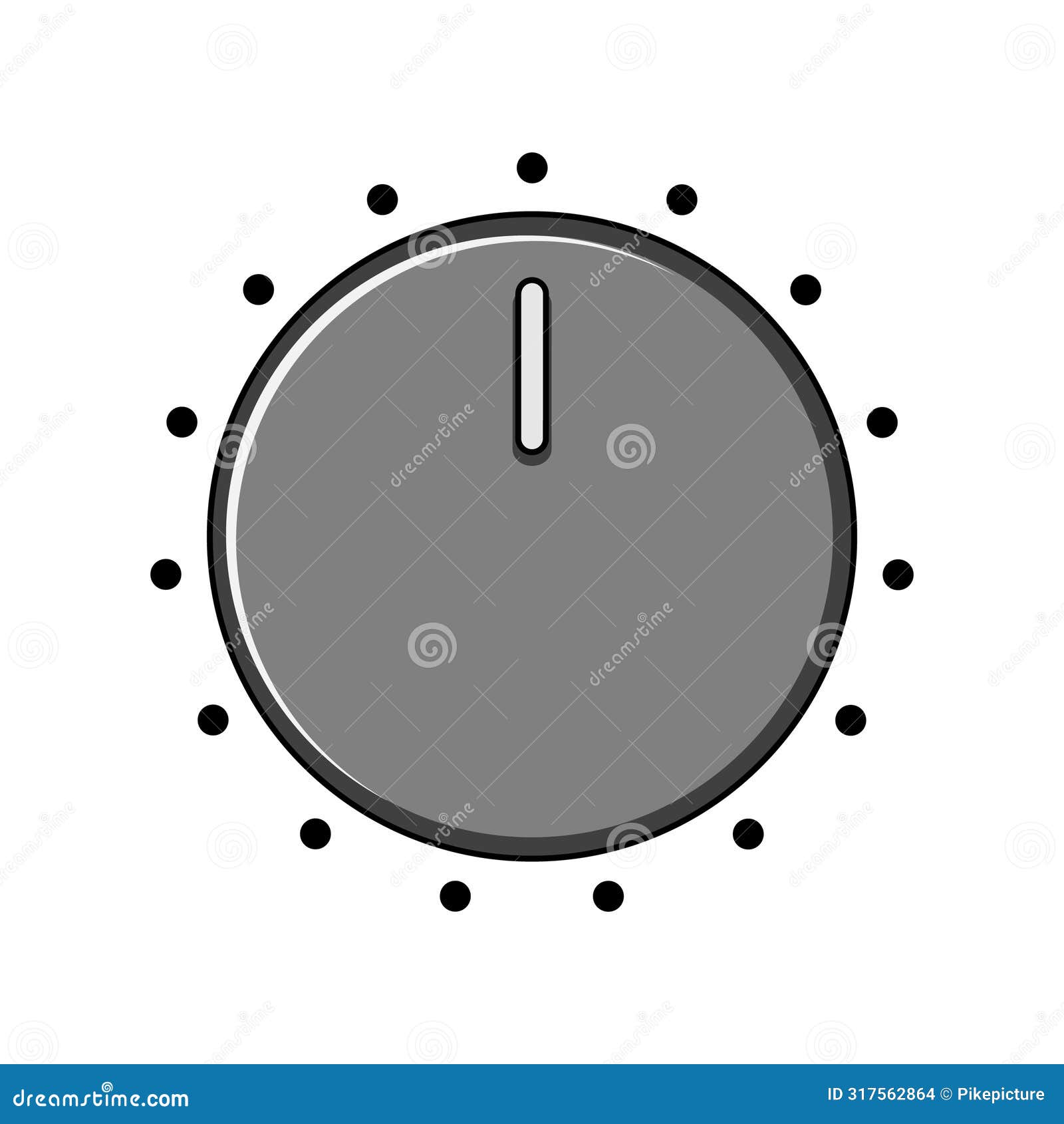 Button Dial Knob Cartoon Vector Illustration Stock Vector ...