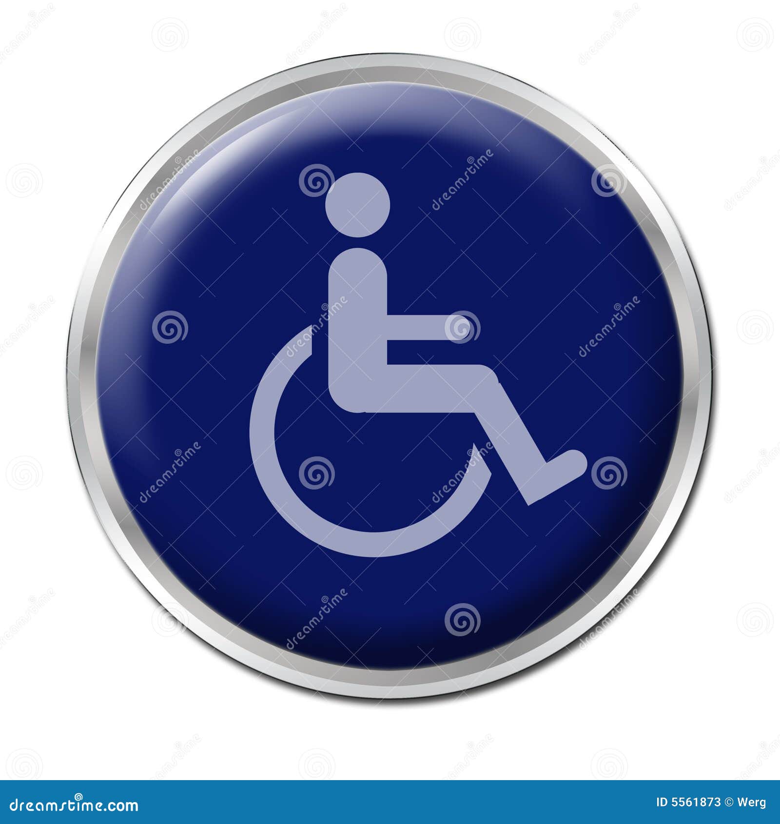 Button for Disabled stock illustration. Illustration of sign - 5561873