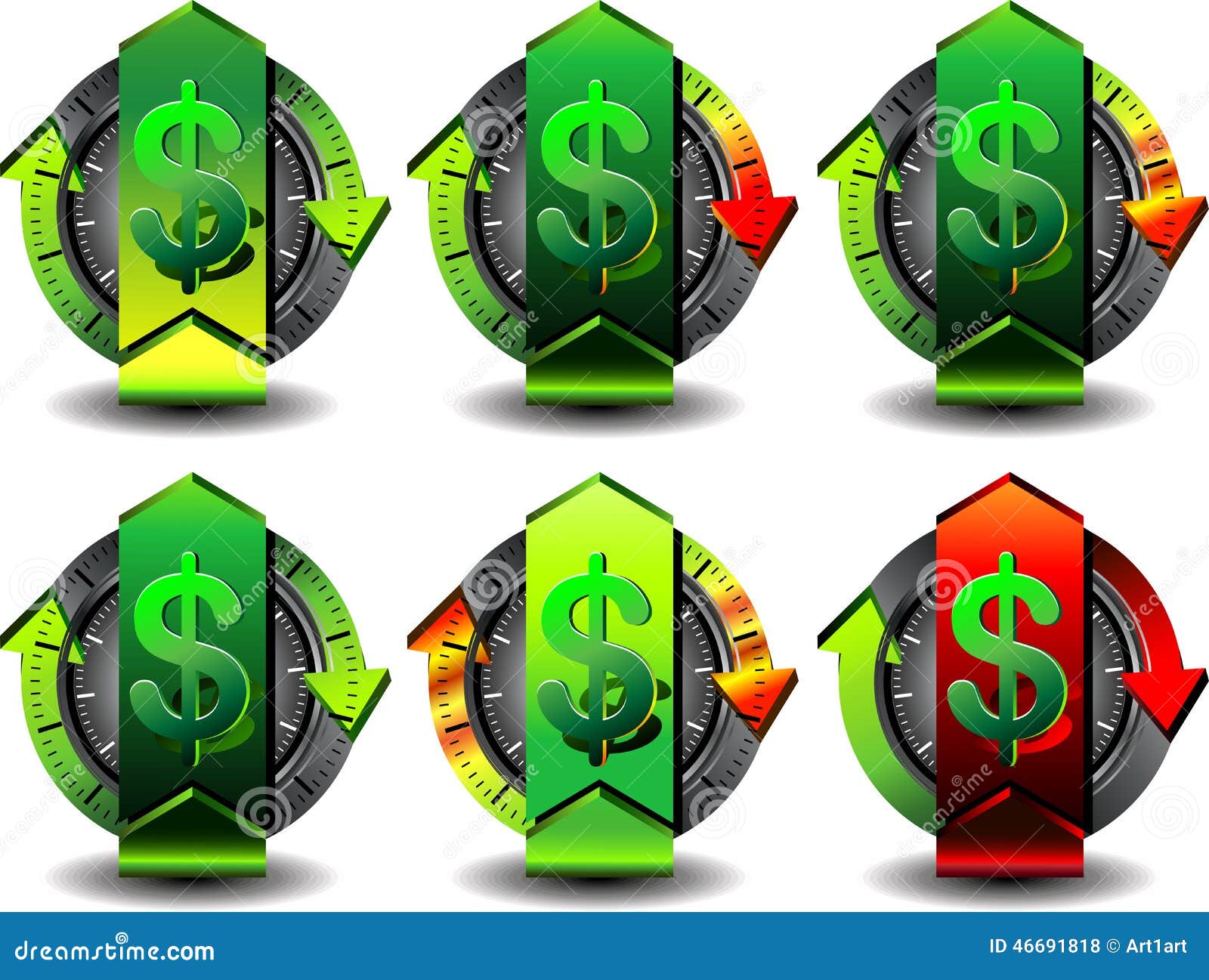 Button dollar stock vector. Illustration of control, button - 46691818