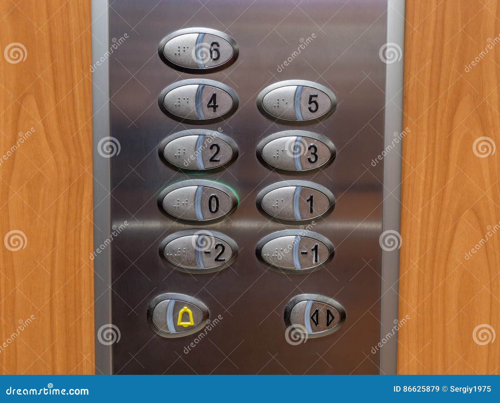 Button in the Elevator Close Up Stock Image - Image of floor, business ...