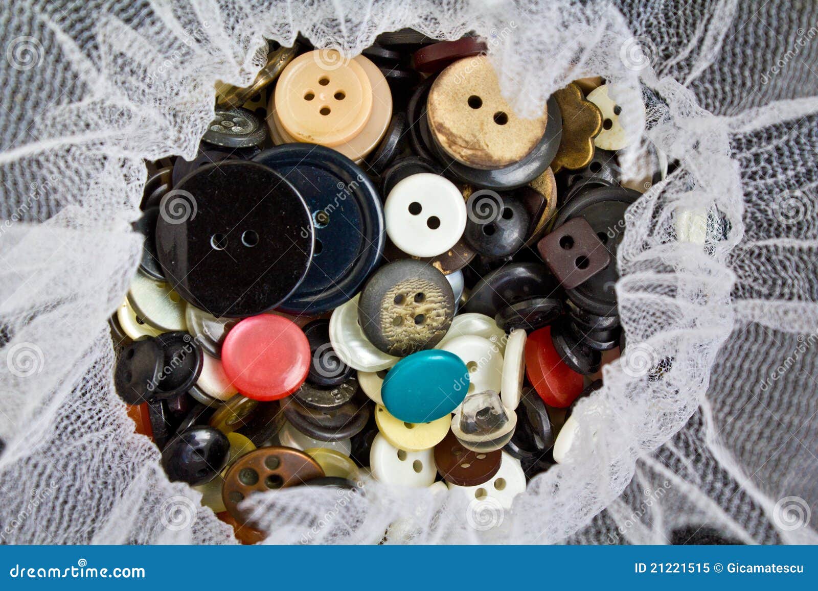 Button fastening II stock image. Image of sewing, round - 21221515