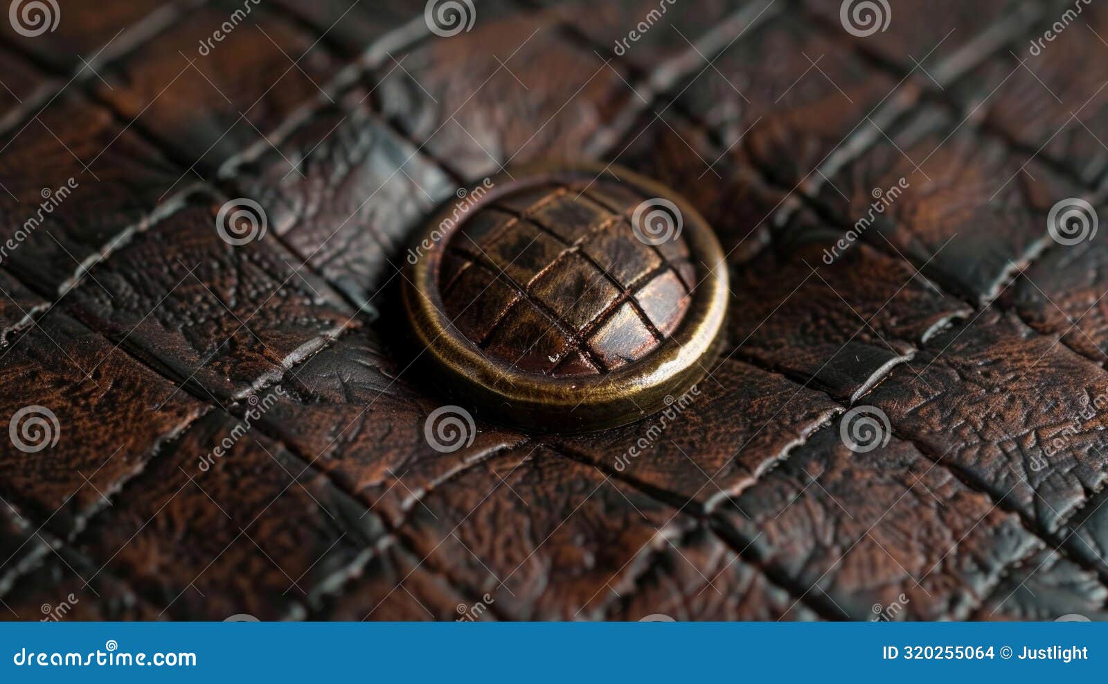 The Button Features a Raised Diamond Pattern Giving it a Rugged and Sy ...