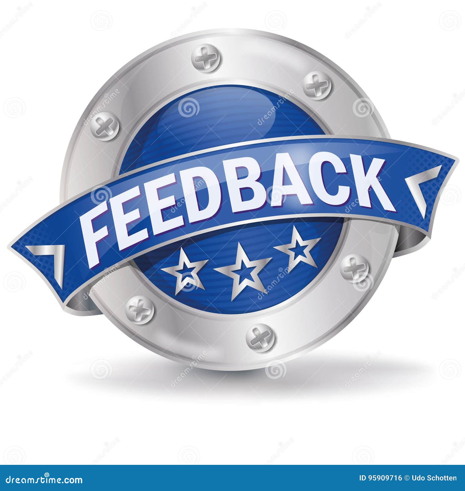 Button with feedback stock vector. Illustration of competently - 95909716
