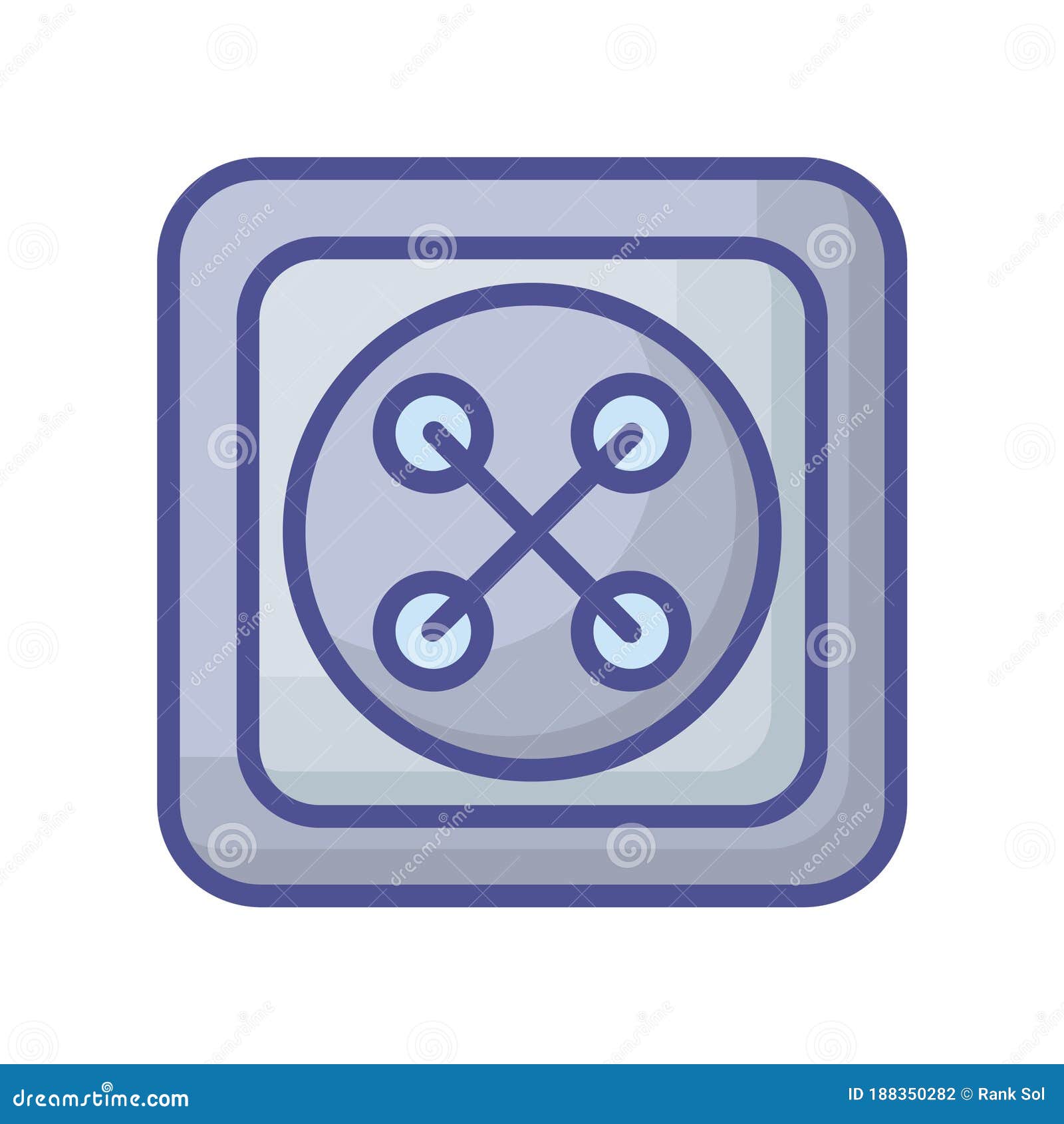 Button Fill Inside Vector Icon Which Can Easily Modify or Edit Stock ...