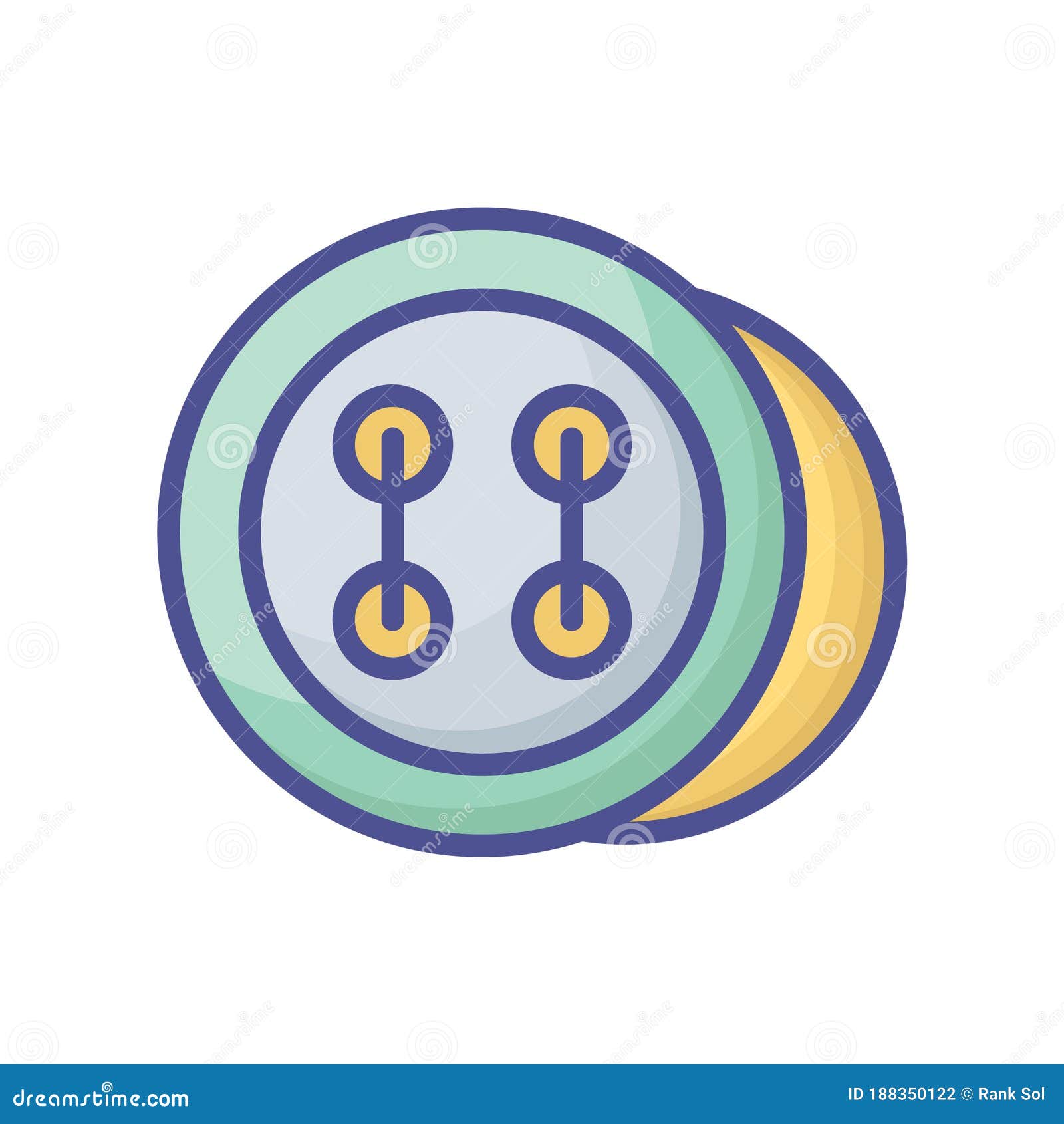 Button Fill Inside Vector Icon Which Can Easily Modify or Edit Stock ...