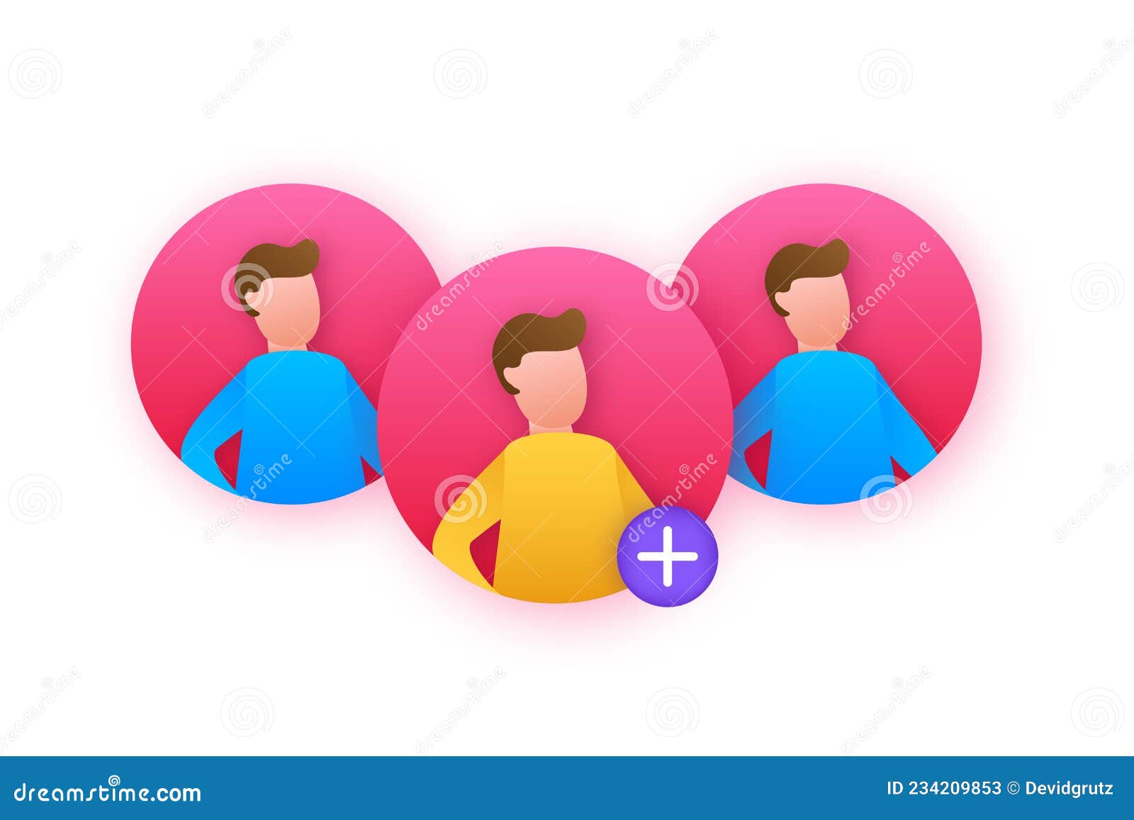 Button Follow Us on White Background. Flat Banner Stock Vector ...