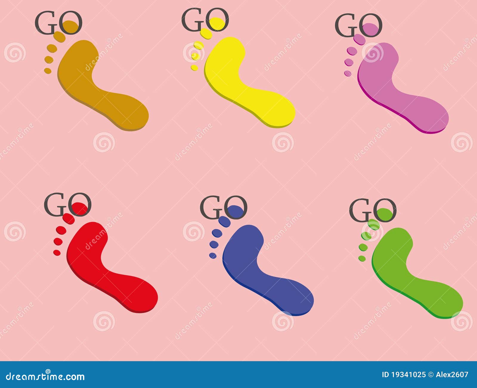 Button_Foot GO stock vector. Illustration of silhouette - 19341025