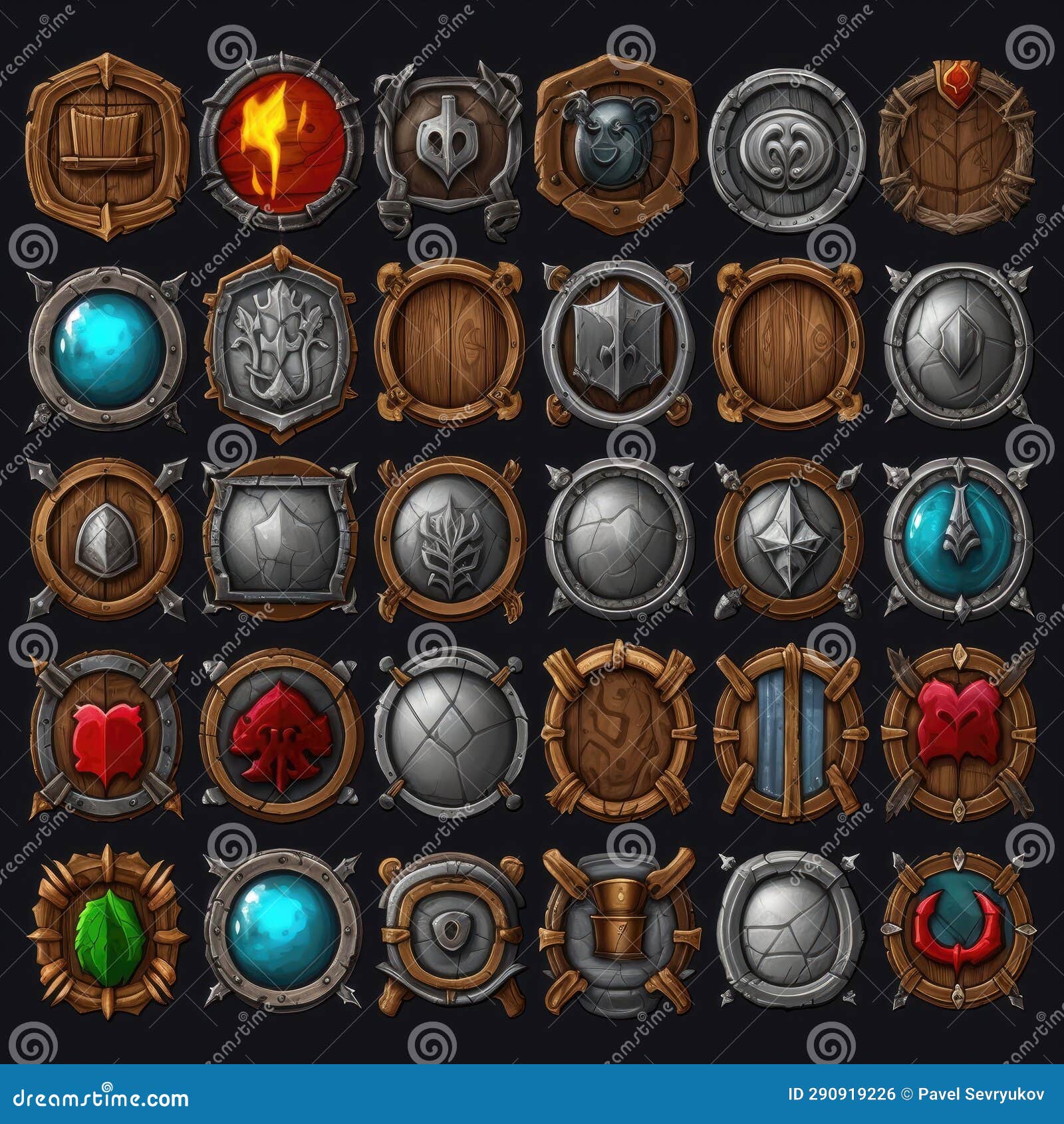 Button Frame Medieval Ai Generated Stock Photo - Image of gold ...