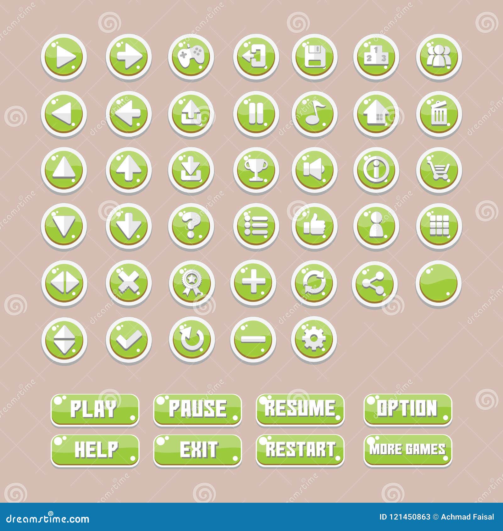 Button Games UI stock vector. Illustration of help, games - 121450863
