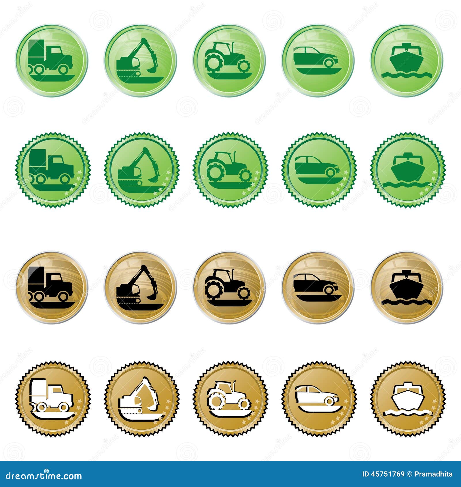 BUTTON GLOSSY INSTRUCTION stock vector. Illustration of collection ...