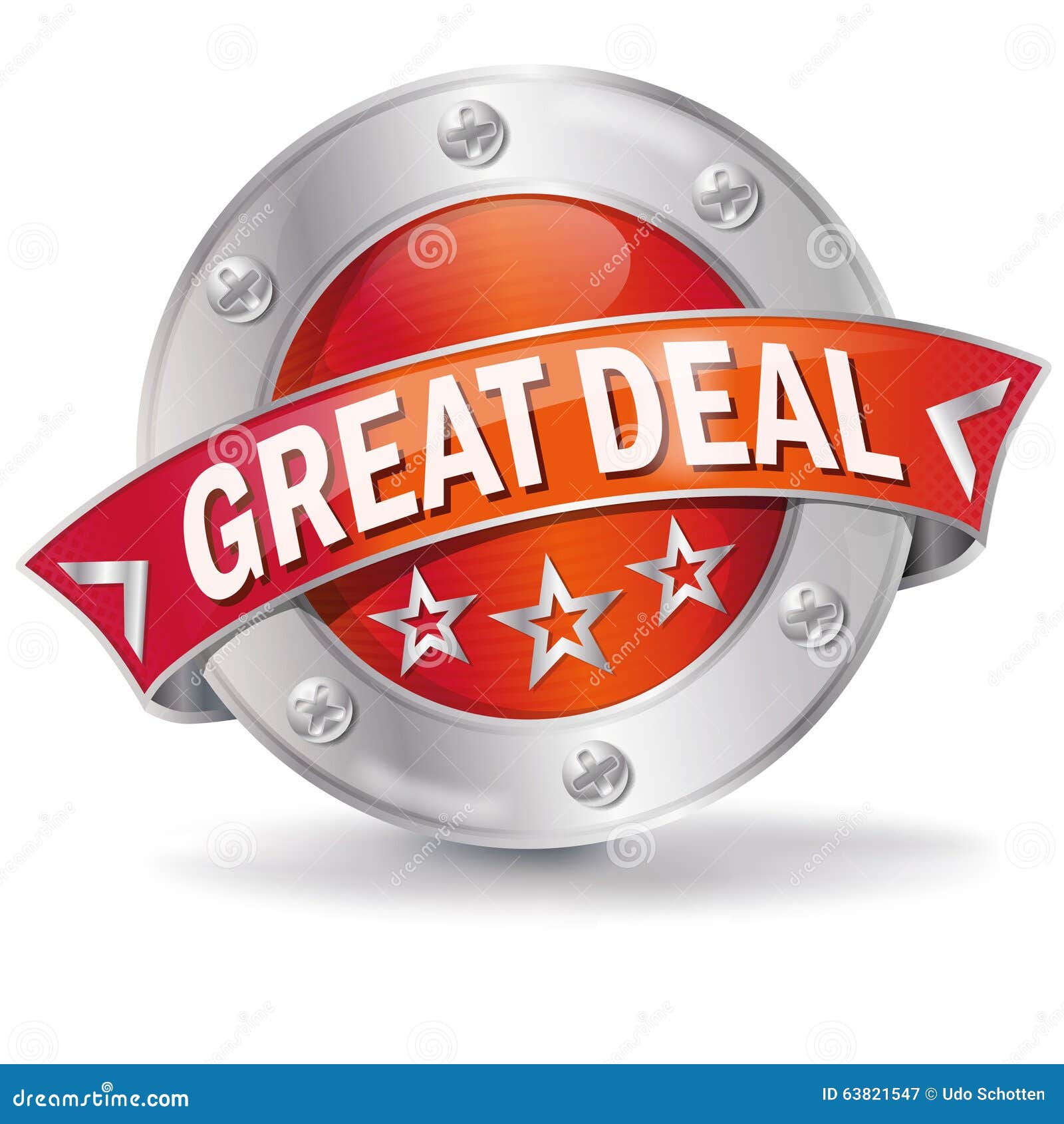 Button great deal stock vector. Illustration of guarantee - 63821547