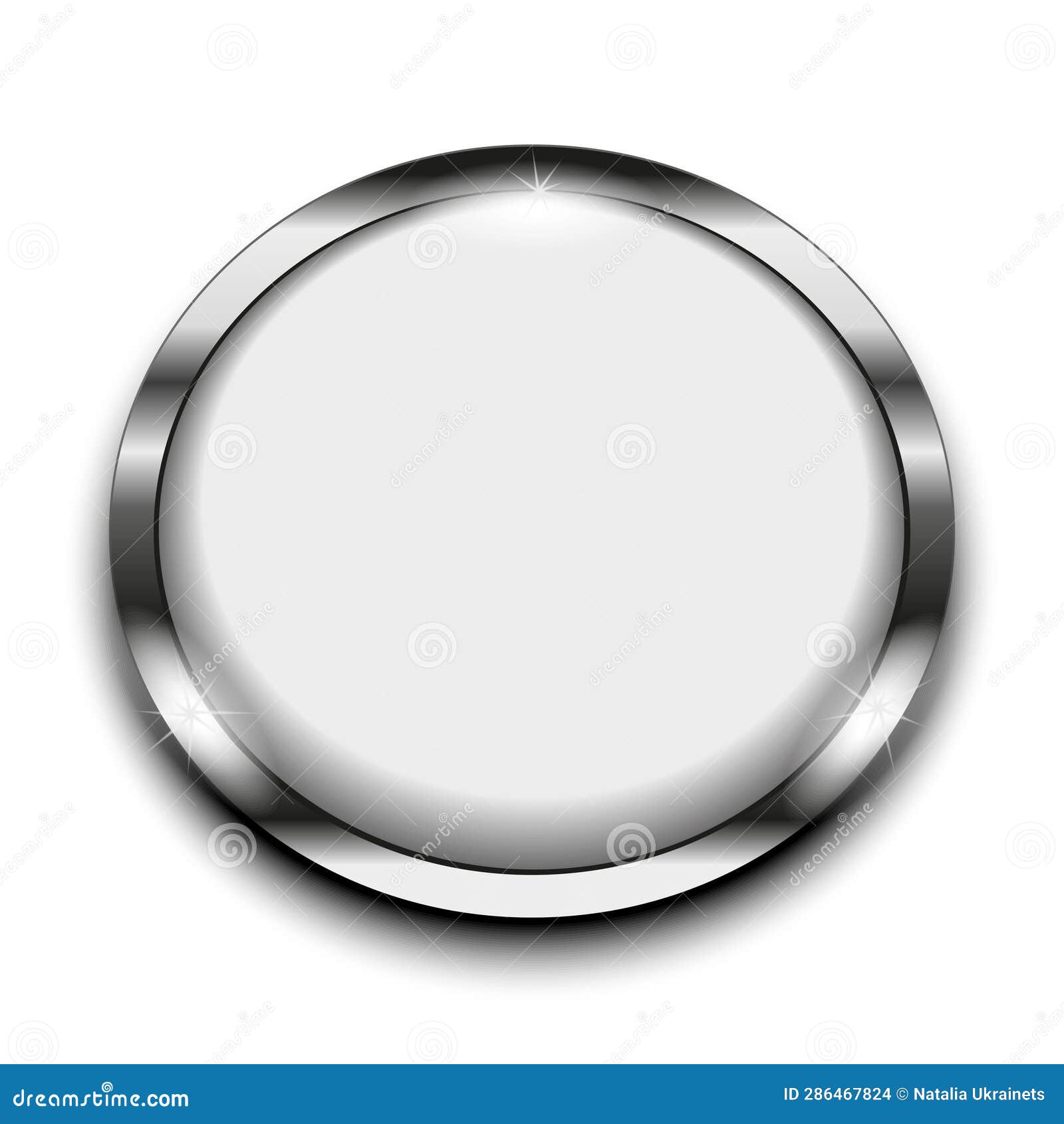 Button stock vector. Illustration of abstract, round - 286467824