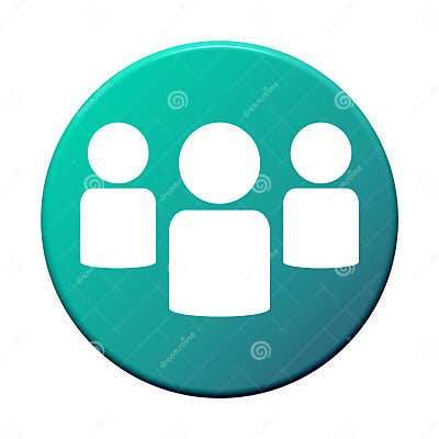 Button Group of People stock illustration. Illustration of white ...