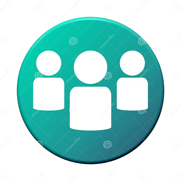 Button Group of People stock illustration. Illustration of white ...